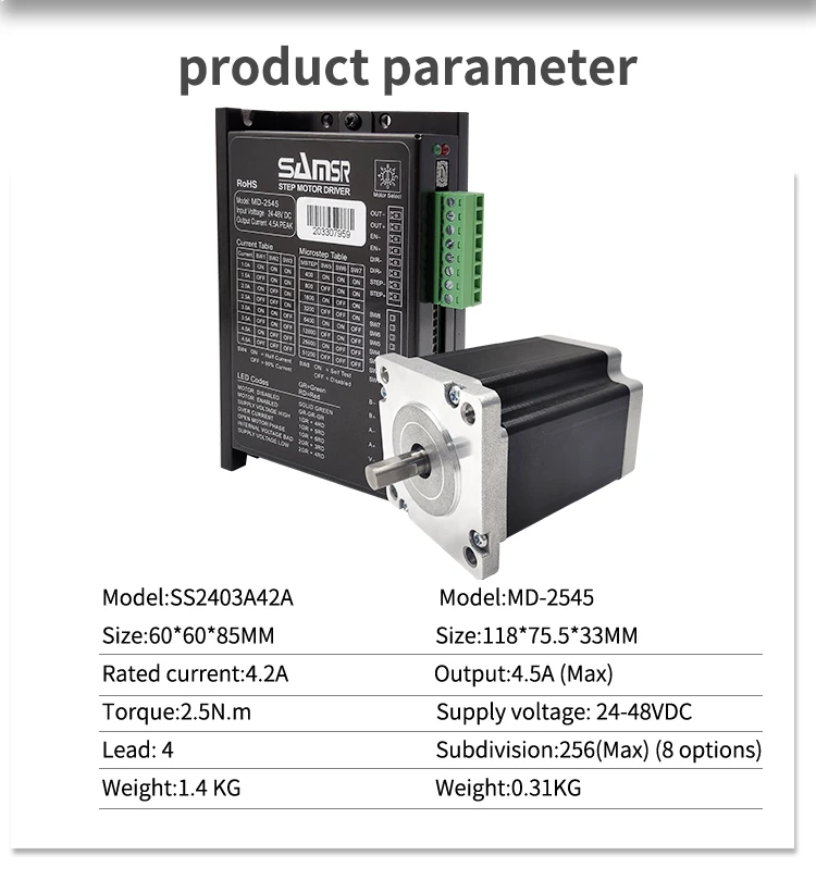 Samsr Ce Rohs Certificate Nema 24 60mm Hybrid High Precision Digital ...