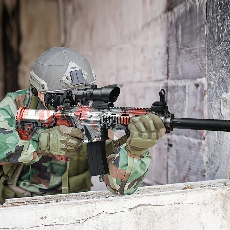 M4a1 Gel Ball Toy Gun Manual & Automatic Splatter Ball Blaster With ...