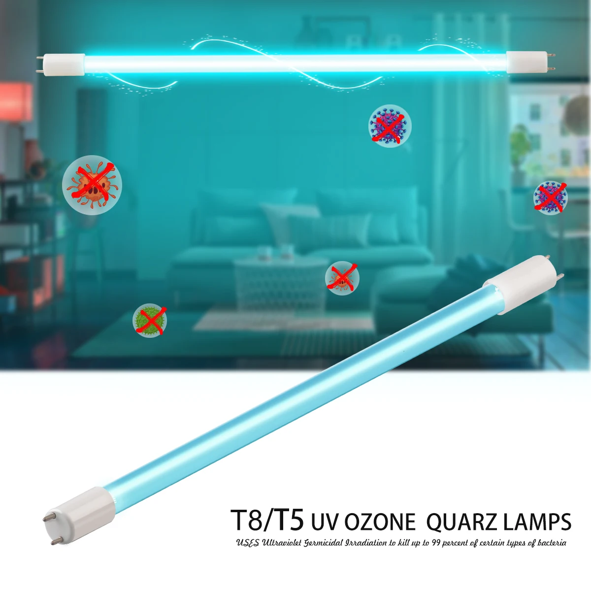 2020 Uv-lampe 185nm Uv Lamp T5 Tube Bulb Uvc Led 8w Led T5 40w Uv-c ...