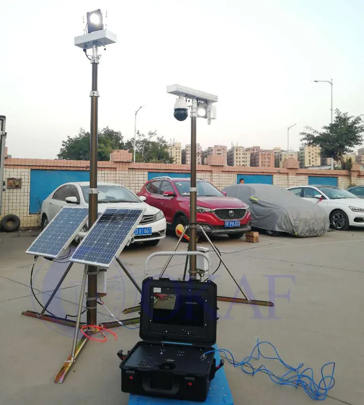 Vehicle Mounted Portable Mobile Cctv Security Camera Tower Aluminum ...