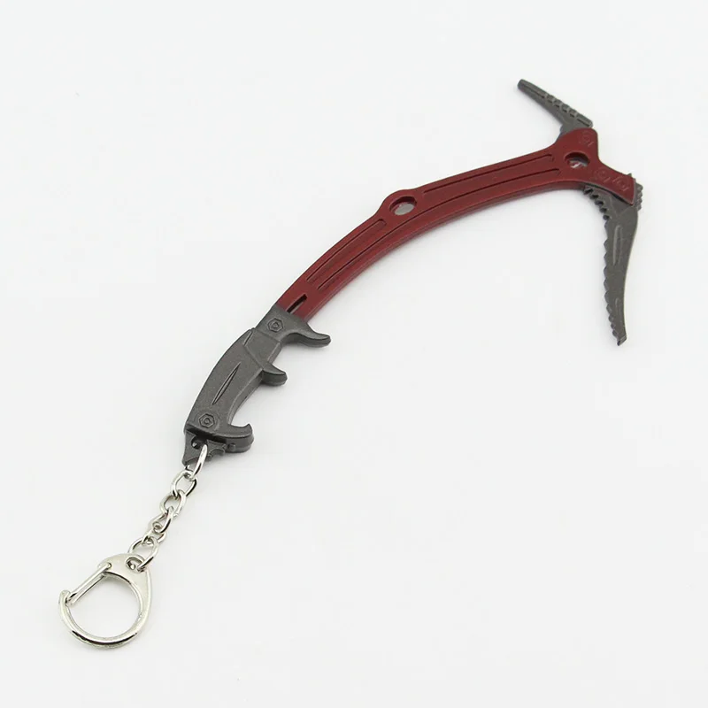 Tomb Raider Weapon Lara Croft Climbing Axe Metal Red Pendant