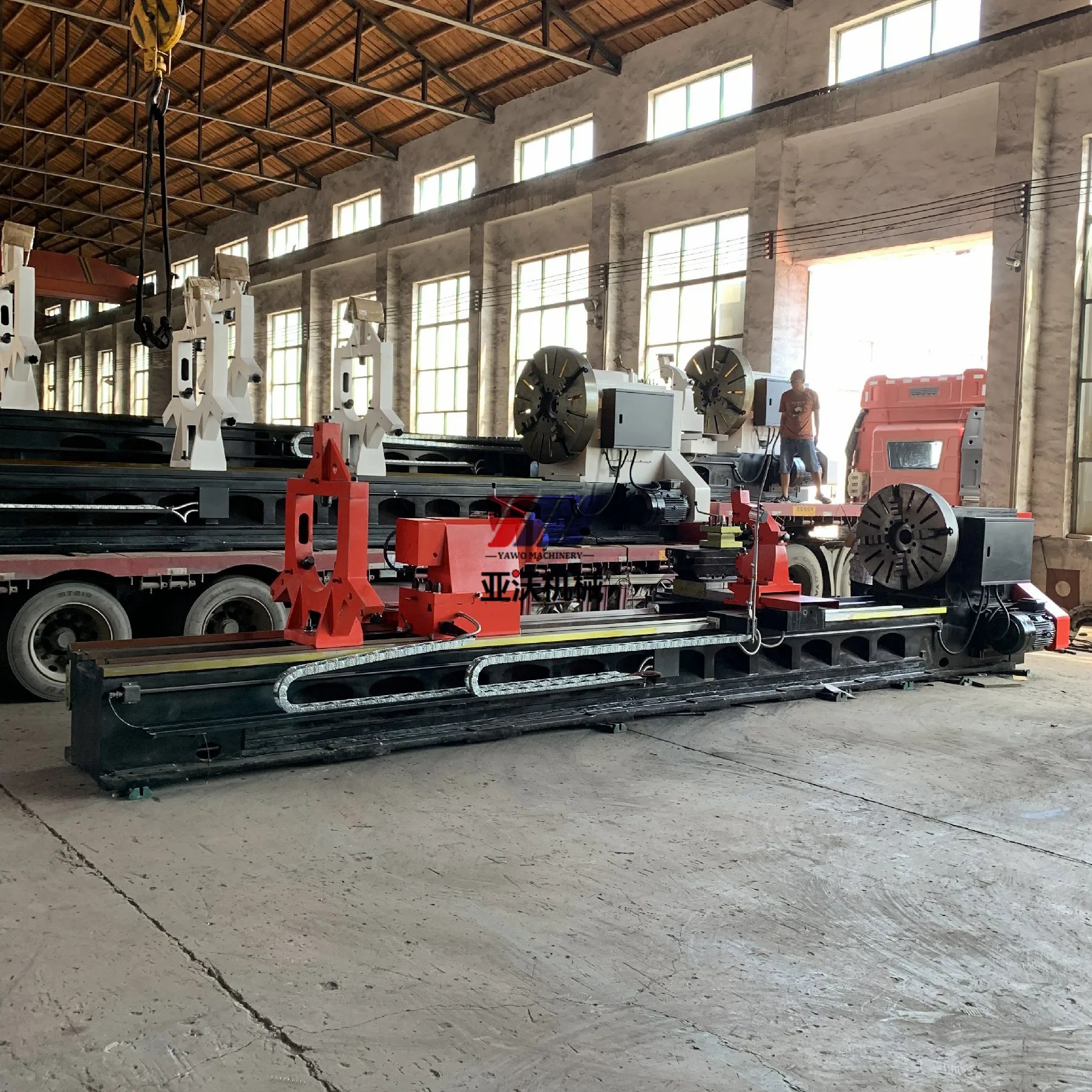 Heavy Duty Big Bore Common Lathe Conventional Horizontal Lathe Cw61125q ...