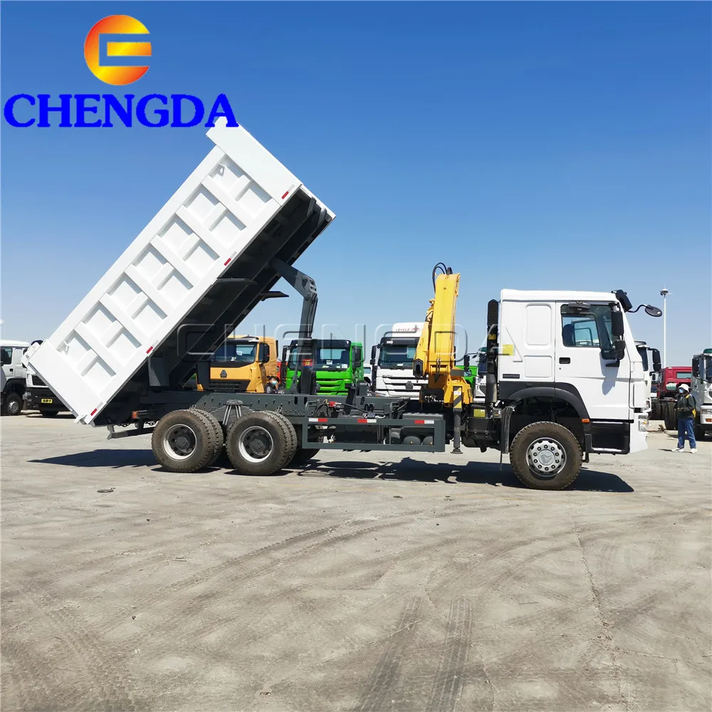Sinotruck Howo Hohan 6x4 - 371HP Dump Truck with Crane Sinotruck Howo Hohan 6x4 - 371HP Dump Truck with Crane