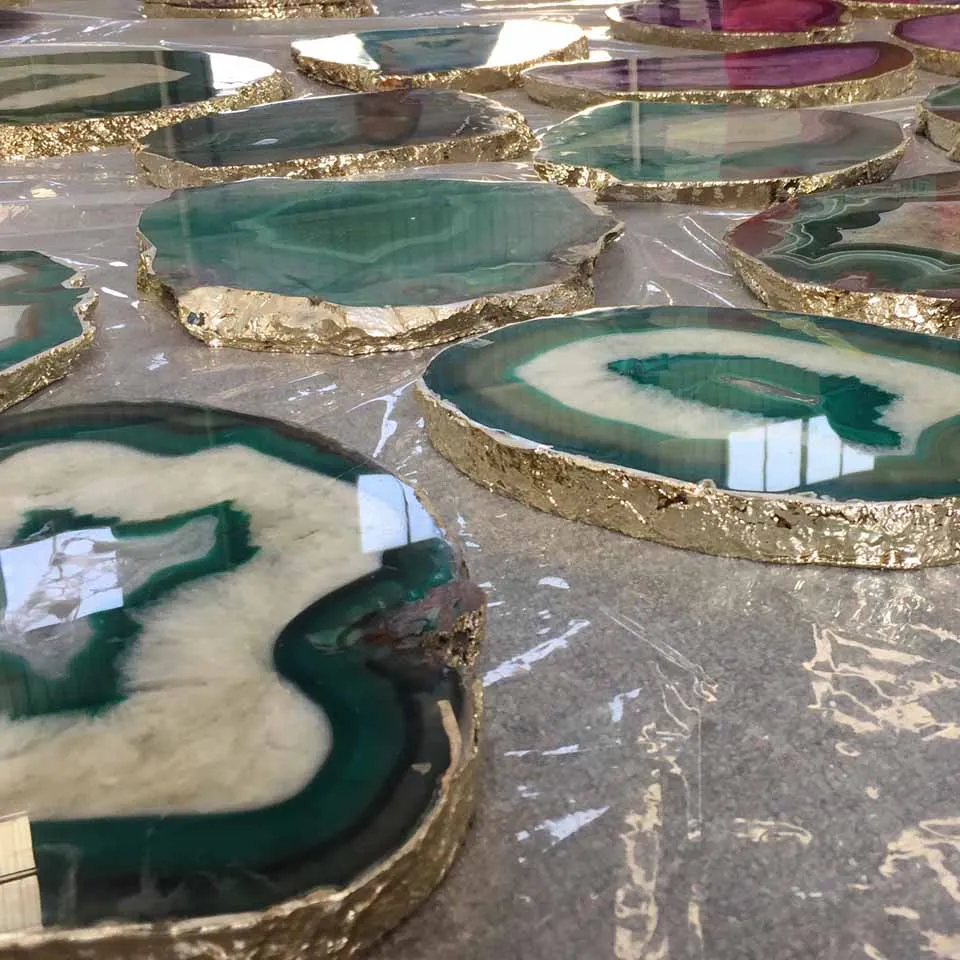 Natural Agate Plate for Home Decor - Perfectly Polished