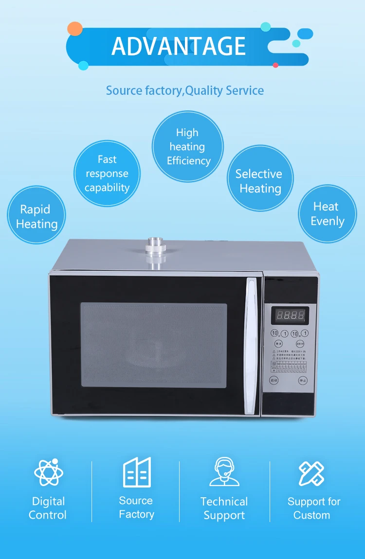 750W WBFY-201 Microwave Reactor for Lab Use - Semi-Automatic Oven with ...