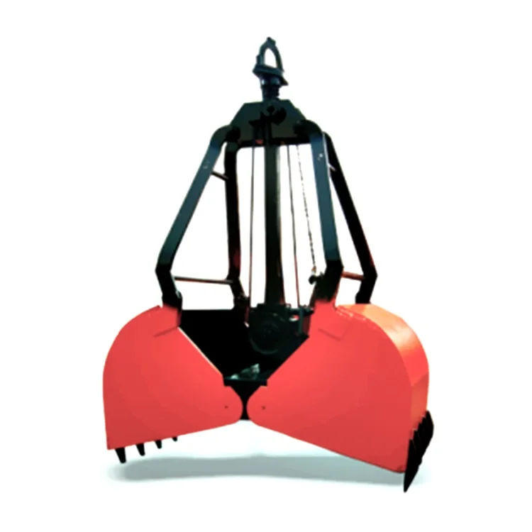 Two Rope Four Rope Mechanical Orange Peel Grab Bucket Used On Quayside ...