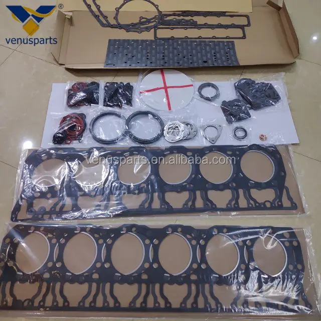 3412 Full Set Engine Overhaul Gasket Kit With 4pcs Cylinder Head Gasket 6n9135 7e7312 - Buy 3412 ...