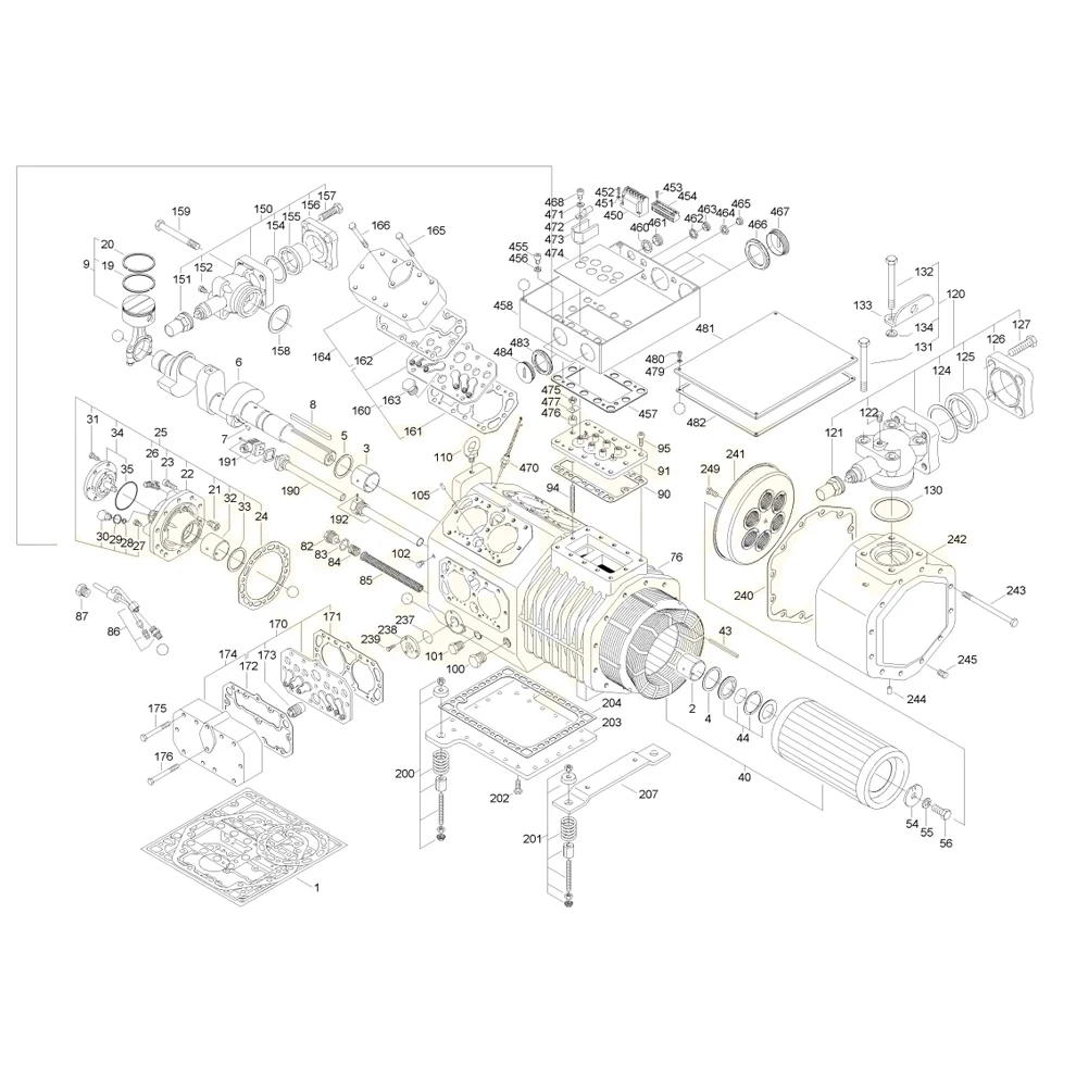 8ge-50 8ge-60 8ge-50y 8ge-60y-40p Valve Plate Assy For Bitzer ...