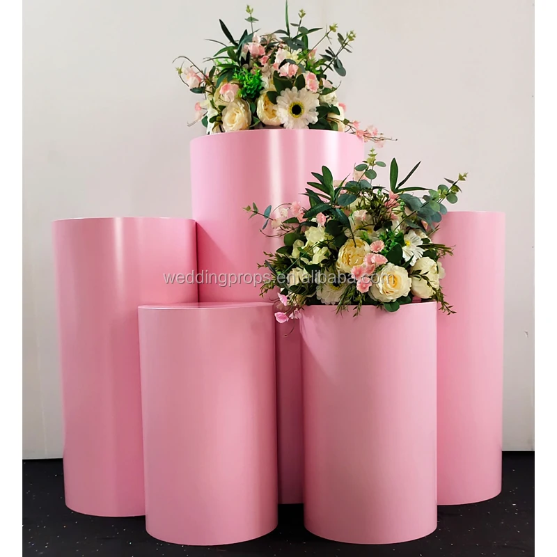 Wedding Decoration Dessert Table Cylinder Round Pedestal Plinth - Buy ...