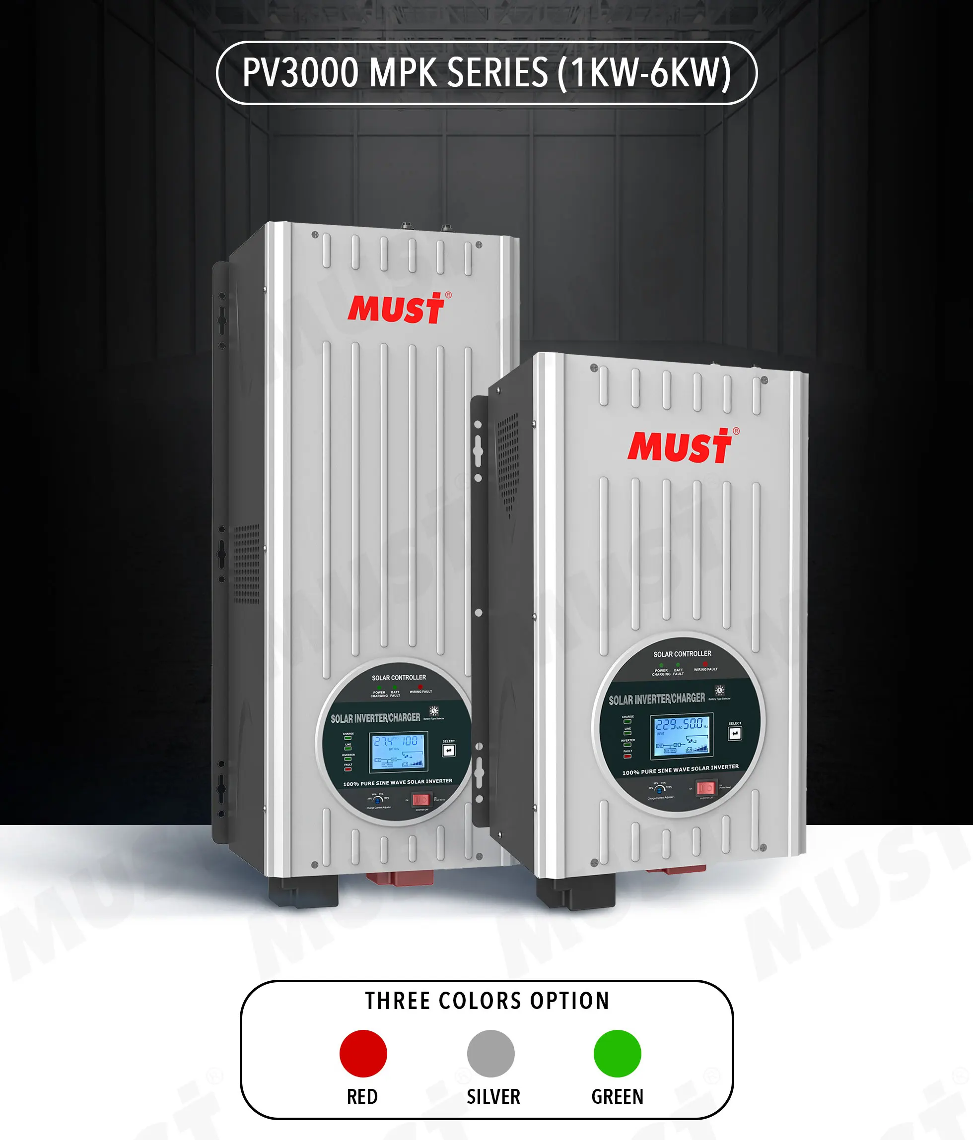 Must PV3000 MPK Series Low Frequency off Grid Solar Inverters