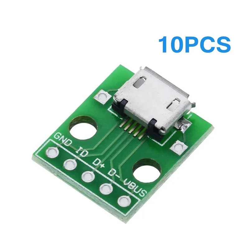 5Pin Female Connector Micro USB to DIP Adapter Electronic Modules and ...