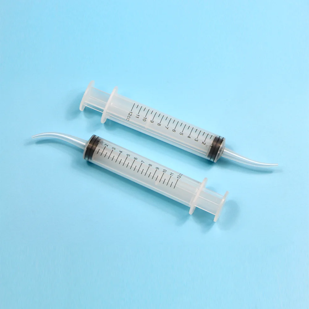 Dental 12ml 12cc Curved Syringe Disposable Curved Utility Syringe - Buy ...