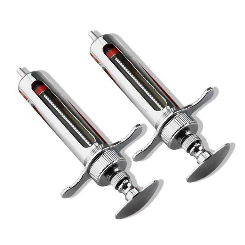Metal Syringes For Pig Different Types Of Stainless Steel Silver ...