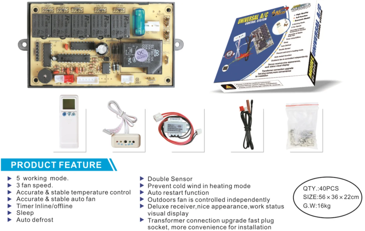 Inverter AC Air Conditioner Control System PCB Board QD-U03A