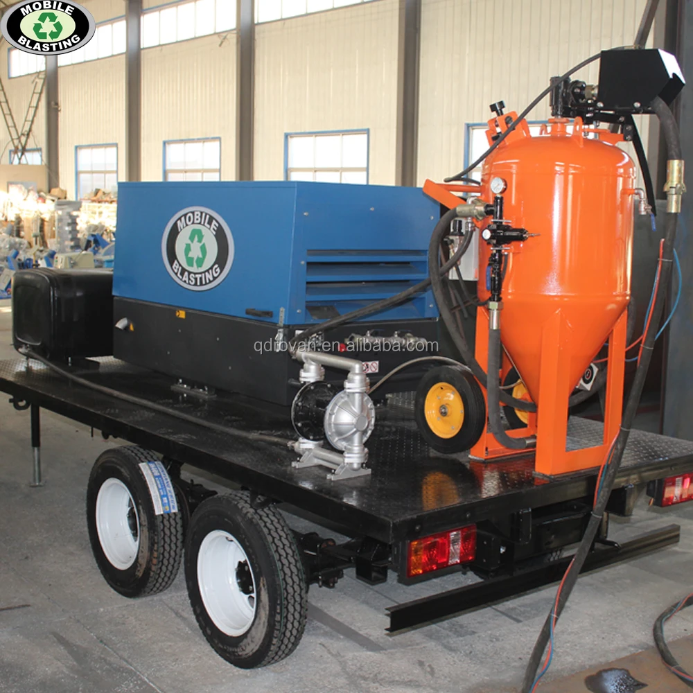 Mobile Dustless Blaster Machine - Efficient Rust Removal