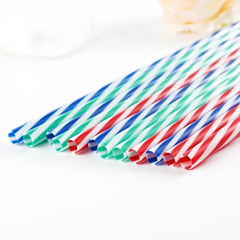 Long Reusable Hard Plastic Drinking Straws,Sturdy Cleaning Brush - For ...
