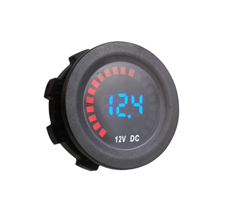12V DC Car Digital Volt Meter with Graphic Racing Display