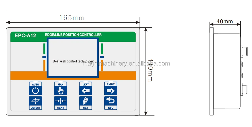 Web Guide Control System With Material Width Measurement Auto Sensor Positioning Tracking ...