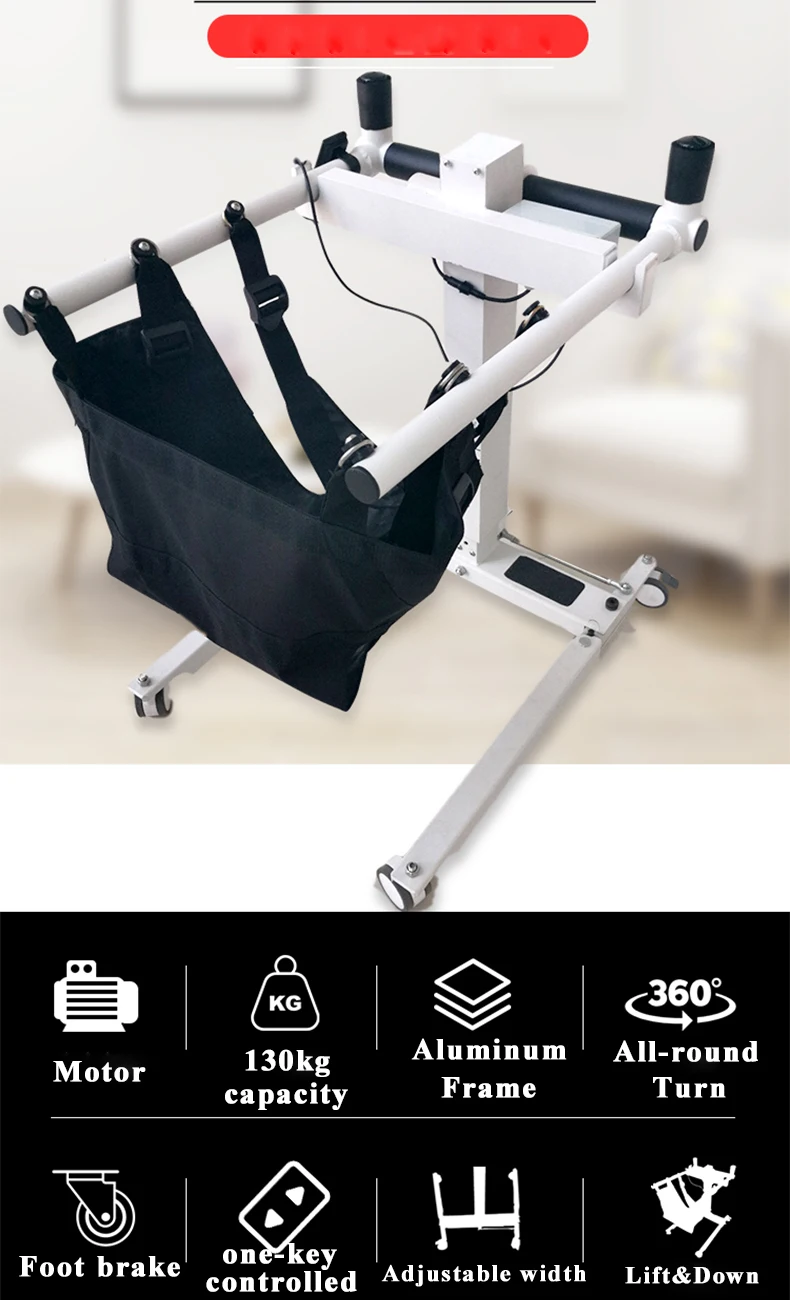 Automatic Hospital/homeuse Medical Crane Electric Lifting With Sling ...