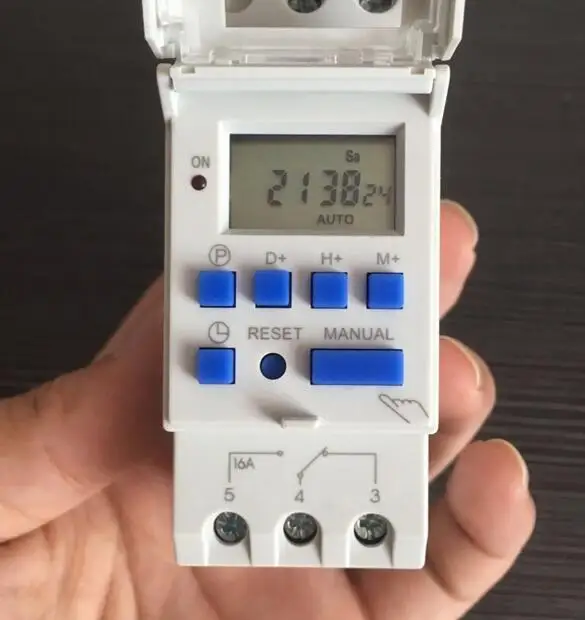 7 Days Programmable Digital Timer Switch Relay Control 220v 230v 6a 10a 16a 20a 25a 30a ...