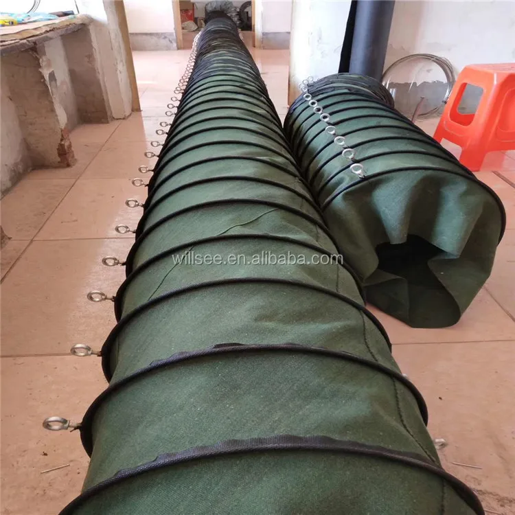 BSS-7002 Portable Elastic Canvas Flexible Ducting for Dust Control