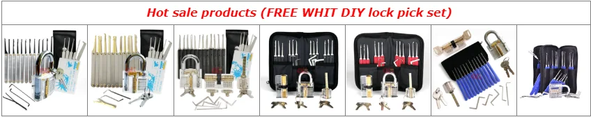 Opening Door 12pcs Lock Pick Set Locksmith Tools Locksmith Supplies Single Hook Lockpick With 1 ...