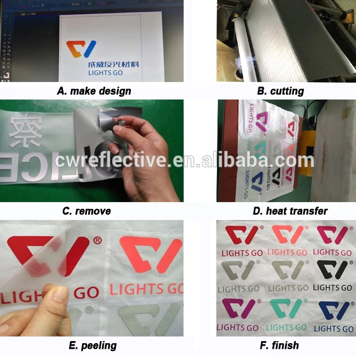 Custom Silver Heat Resistant Reflective Patch For Heat Transfer - Buy ...