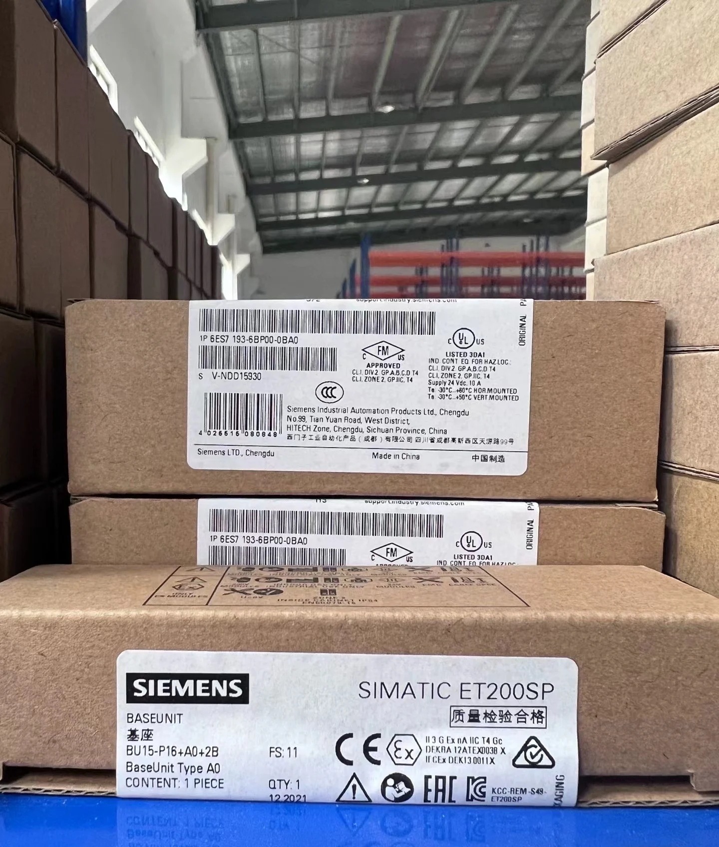 Simatic Et 200sp,Baseunit Bu15-p16+a0+2b Module Number 6es7193-6bp00 ...