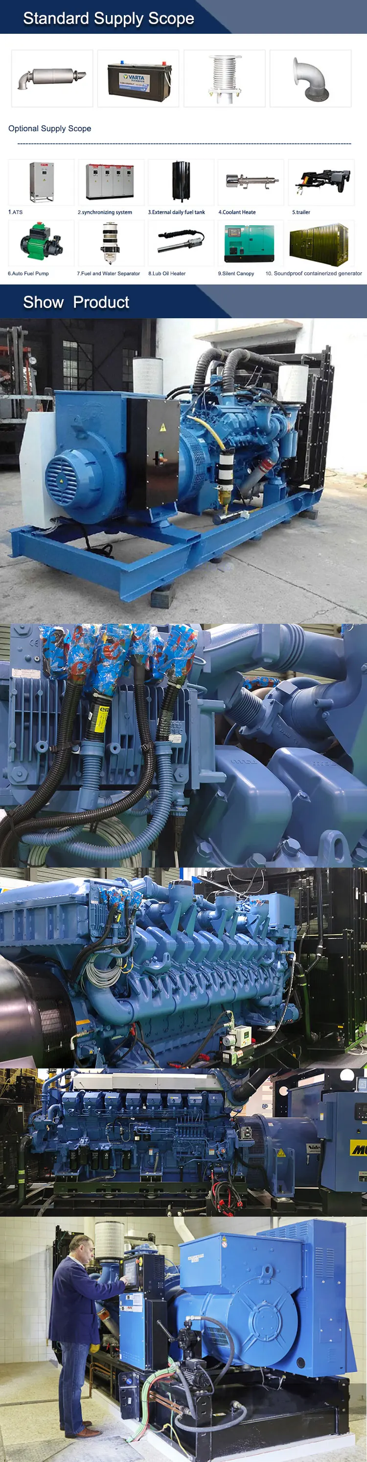 2MW Diesel Generator - Heavy Duty Power for Reliable Use