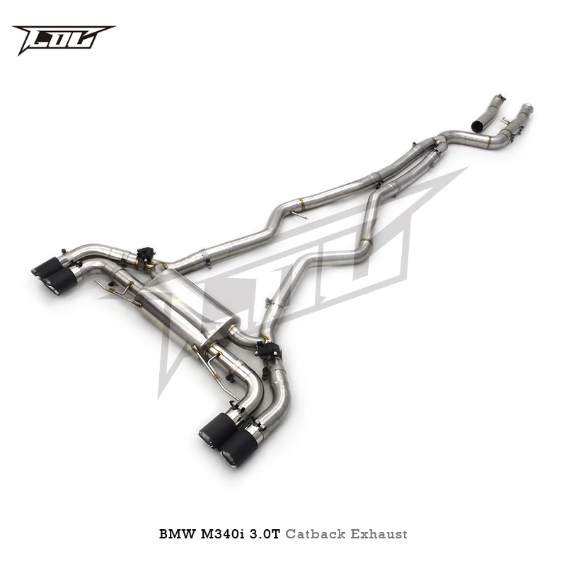 Oem For Bmw M340i/m340 G20 3.0t 2019-2022 Stainless Steel Exhaust Pipes ...