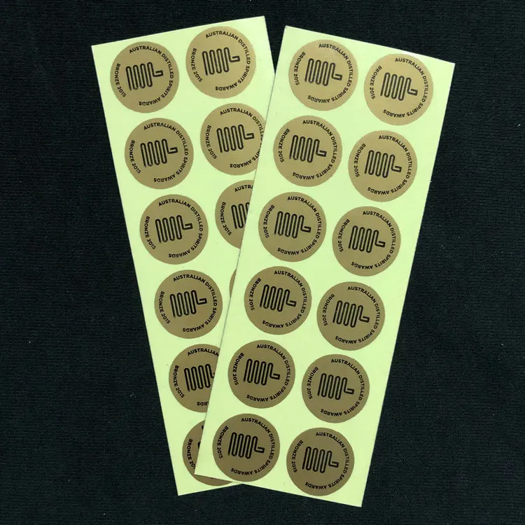 Custom Adhesive Label Roll Printed Glossy Silver Bopp Label Metallic ...