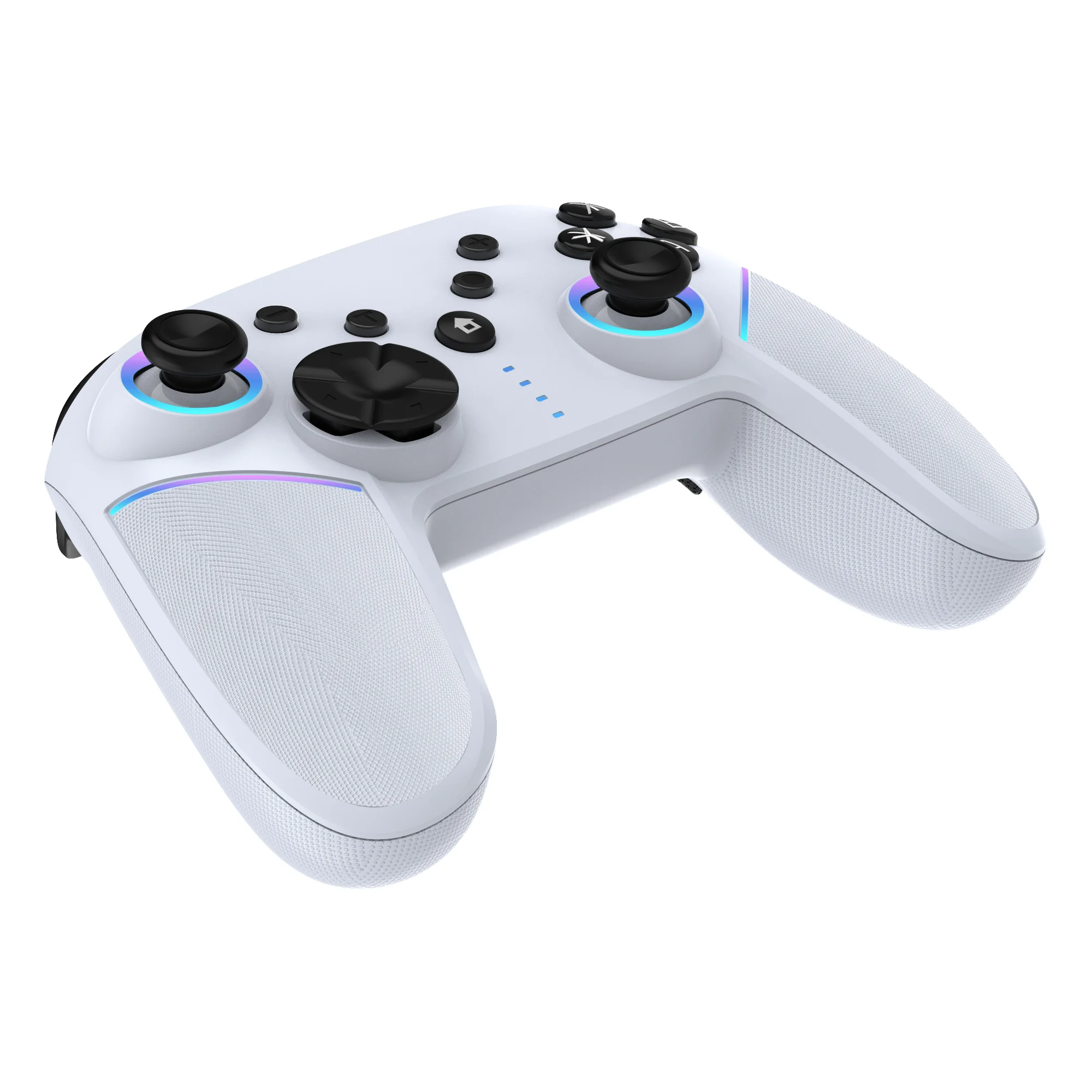 Wireless Six-Axes Game Controller with LED Light Macro Programming for ...