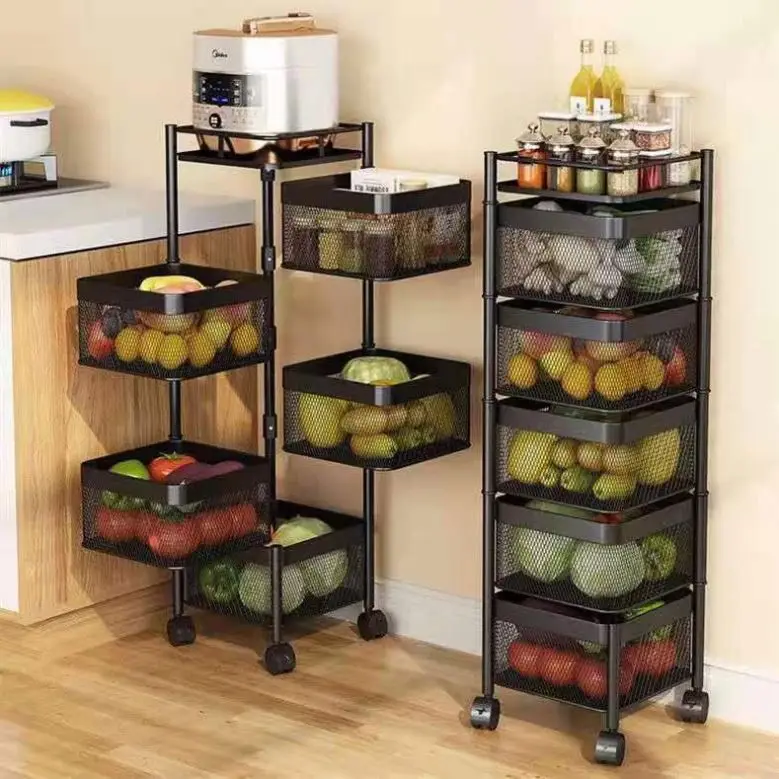 Wholesale Multilayer Rotating Baskets Rack - Durable & Versatile