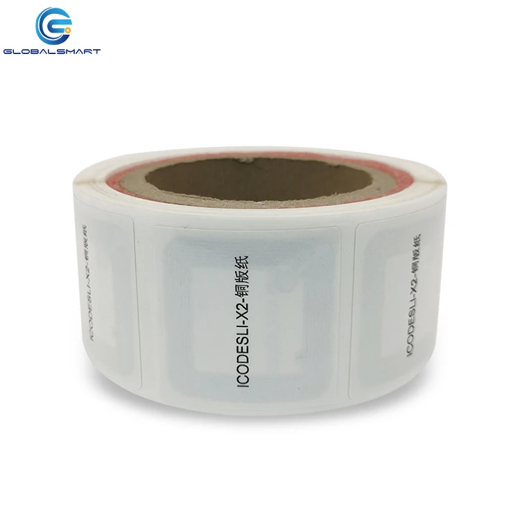 Printable Rfid Library Tag Iso15693 Iso 18000-3 Hf Uhf Long Range 50*50mm Nfc Tag Sticker Label ...