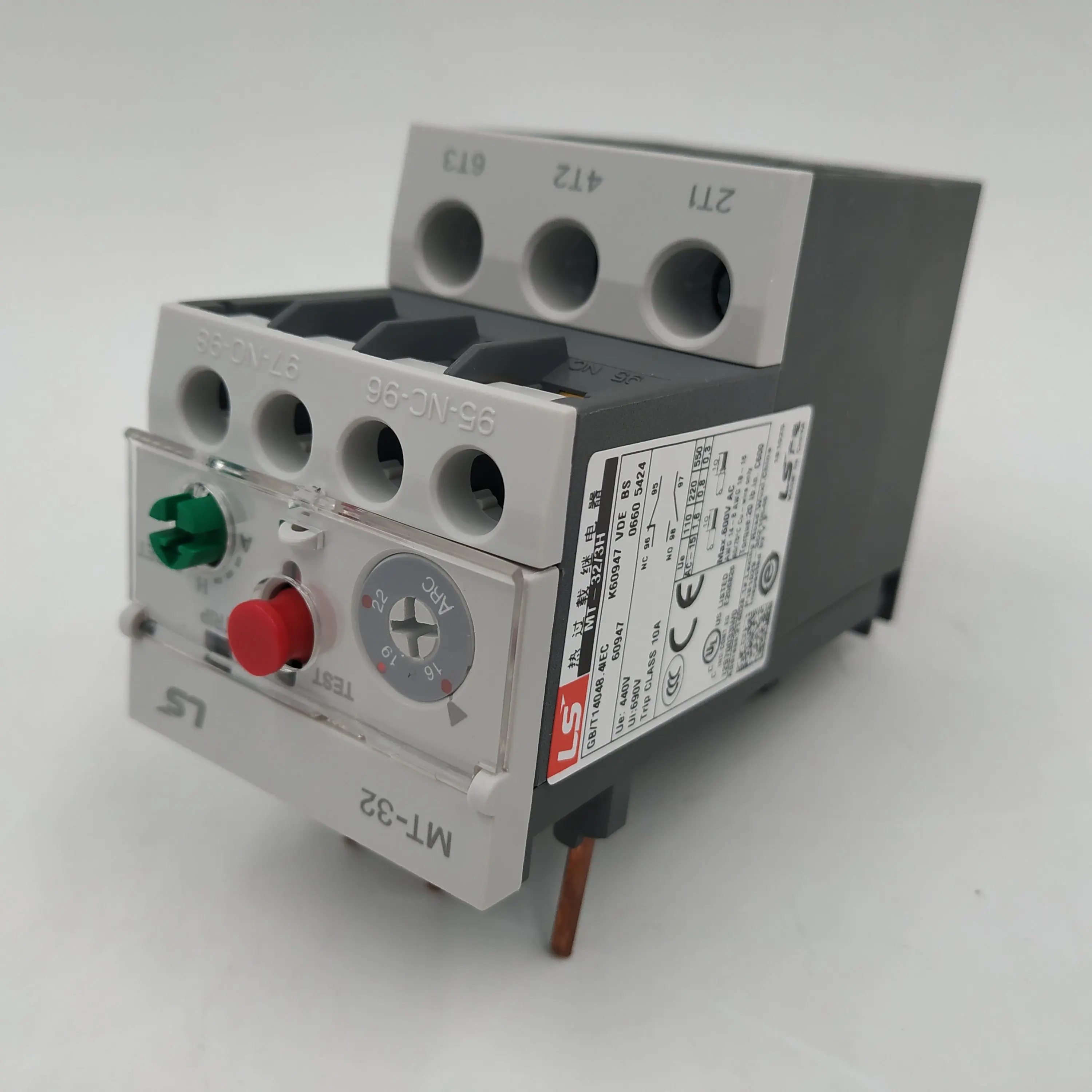 Relé de sobrecarga térmica de la serie LISI MT, contactor magnético ...