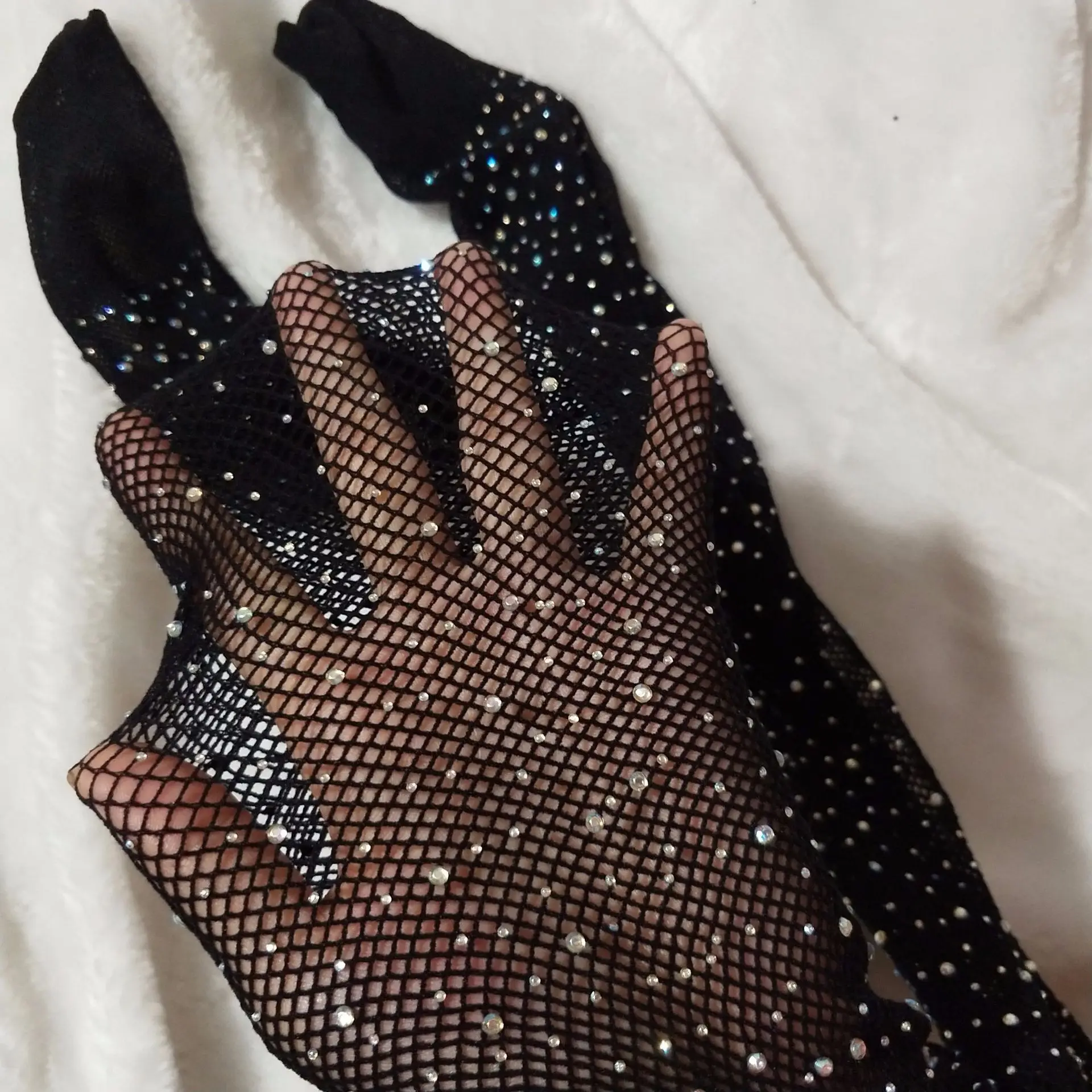 2020 New Fashion Kid Girl Fishnet Pantyhose With Diamonds Hollowed ...