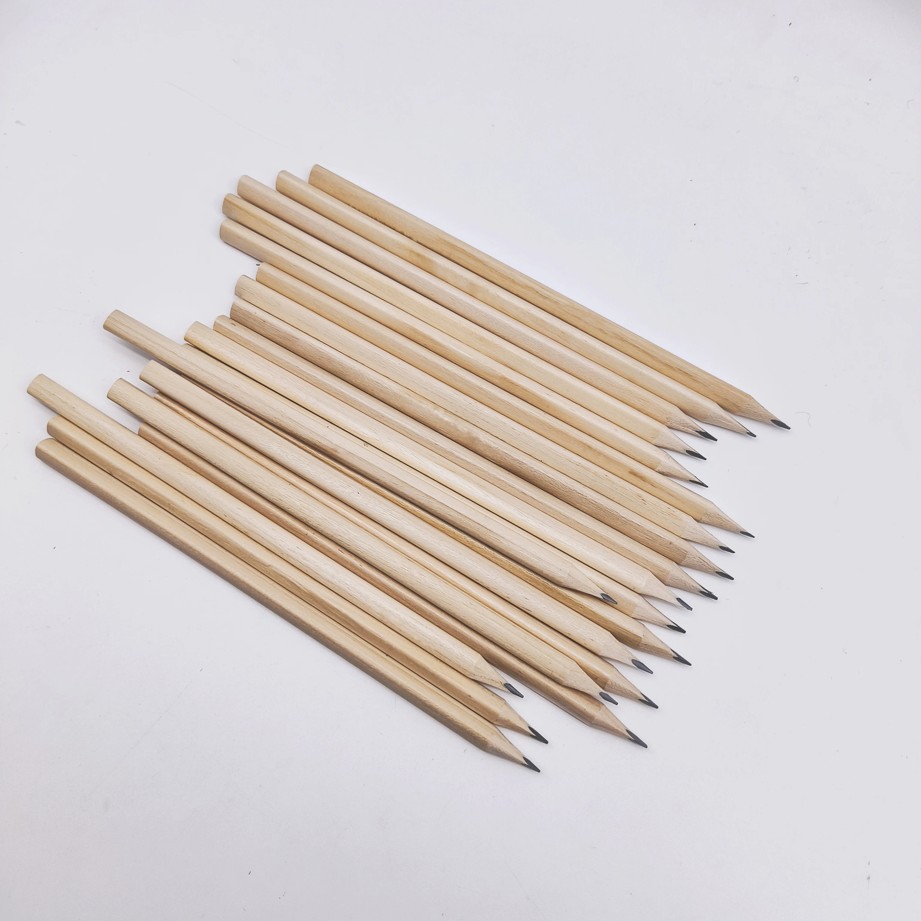 Natural Wood Pencils Triangular Pre-sharpened Hb Lead Pencils For Kids ...