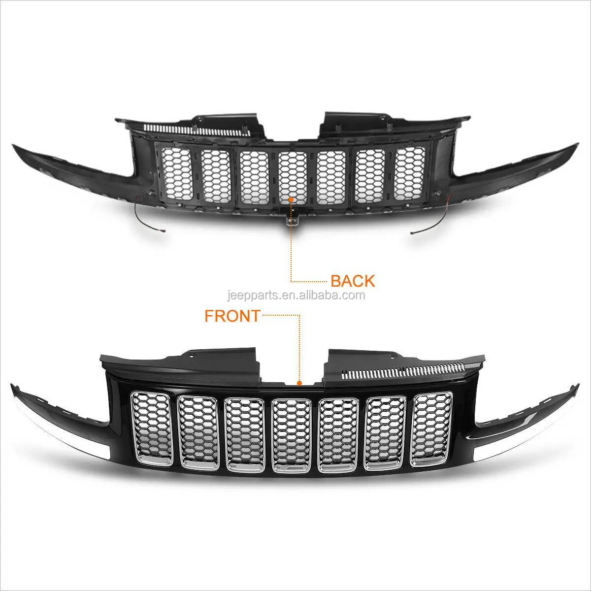 5RM46TZZAA for Jeep Grand Cherokee SRT8 - Honeycomb Mesh Bumper Grille ...