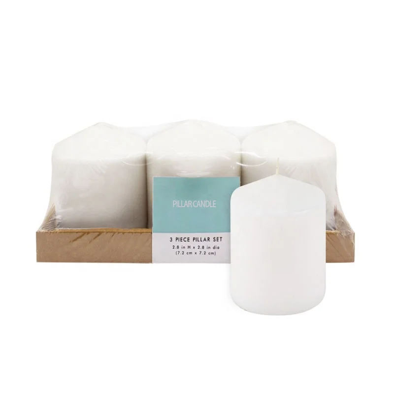 Wholesale Unscent White Big Large Size Pillar Candle For Church Wedding ...