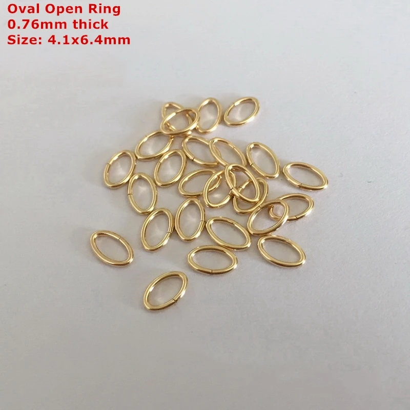 Gp Oval Jump Ring 14k Gold Filled For Permanent Jewelry Chains Bijoux ...