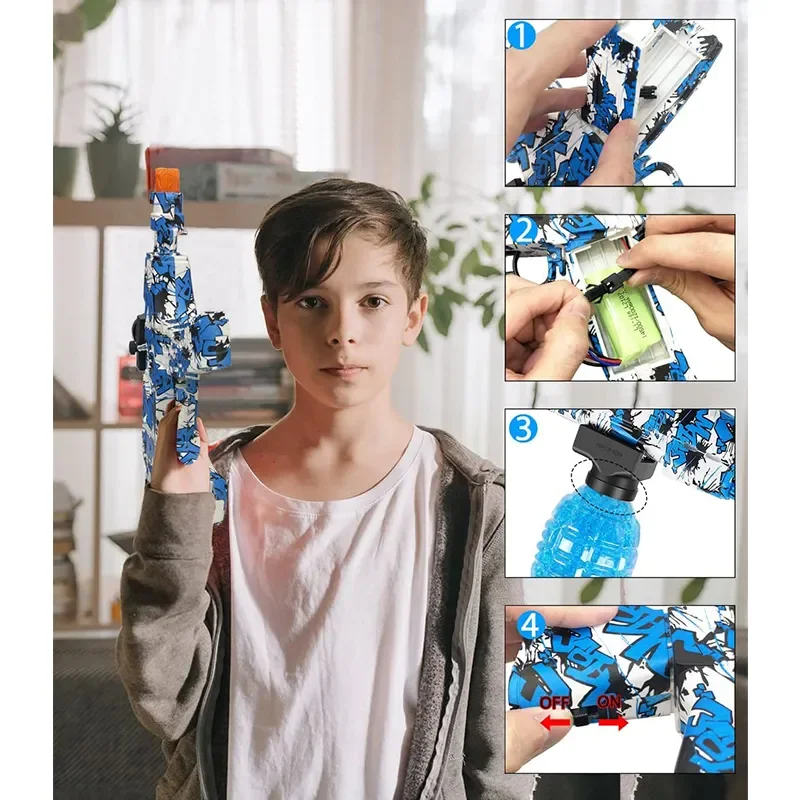 Kouyikou Hot Sell Ak 47 Original Electric Blaster Water Gel Splatter ...