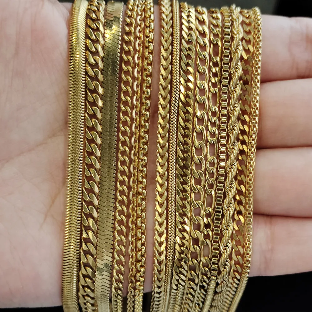 Shop Our Wholesale 14K 18K Figaro Herringbone Choker Chains