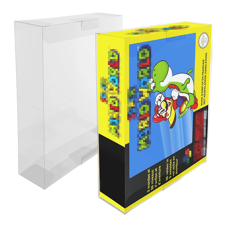 For N64 Or Snes Game Card Clear Pet Storage Display Box N64 Cartridge ...