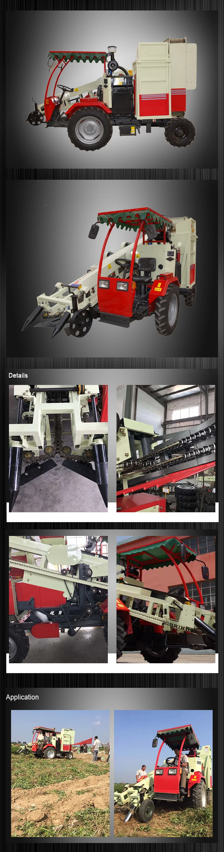 Agricultural Self Propelled Ground Nut Harvester Machine Peanut with ...