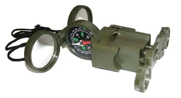 Compass Binocular Magnifier Minifier Reflector Seven in One