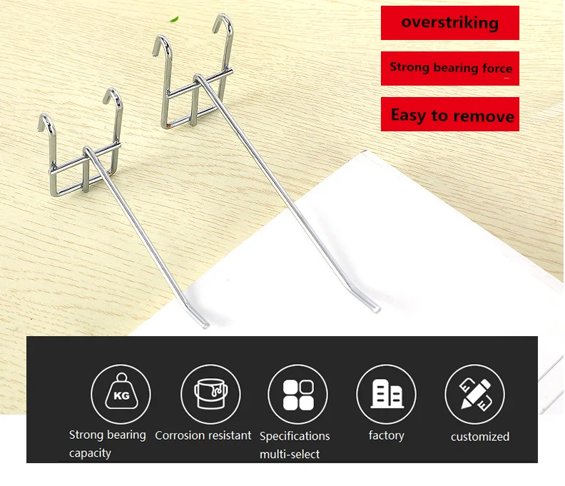 Supermarket Supplies Gridwall Mesh Panel Metal Wire Hook Hanging Metal ...