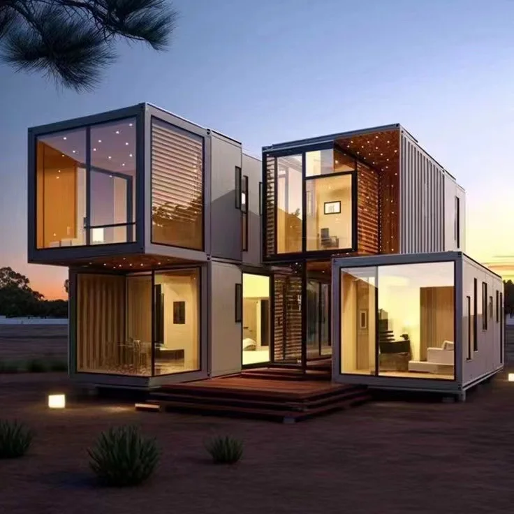 SKYLINE Designer Prefabricated 40ft Luxury Container Hotel Rooms