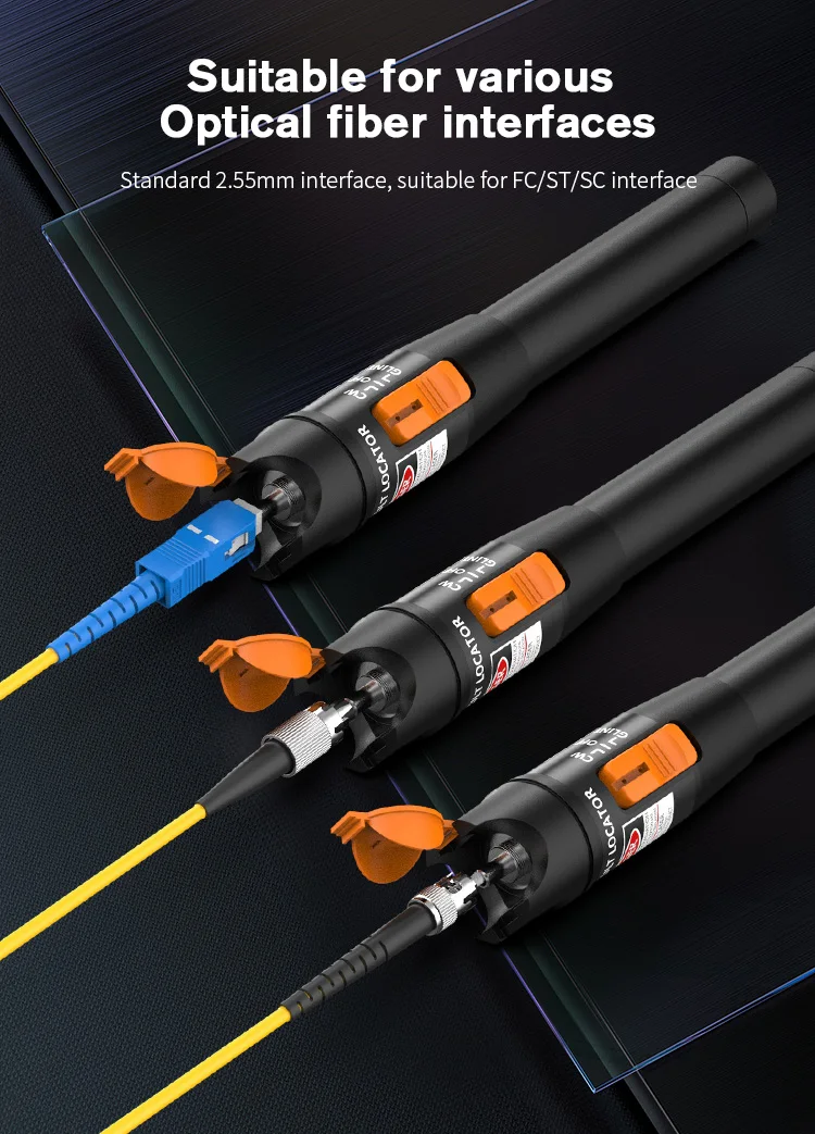 30km Fiber Optic Visual Fault Locator Vfl Pen Handheld Ftth Strong ...