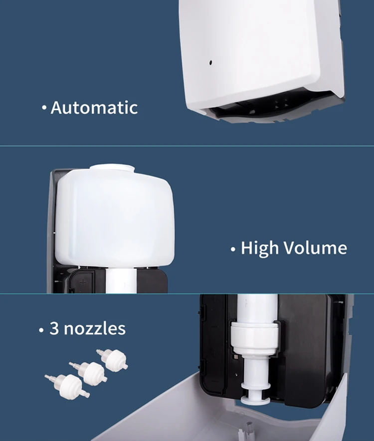 Scenta 1000ml Battery Powered Smart Soap Dispenser Machine,Wall Mounted ...