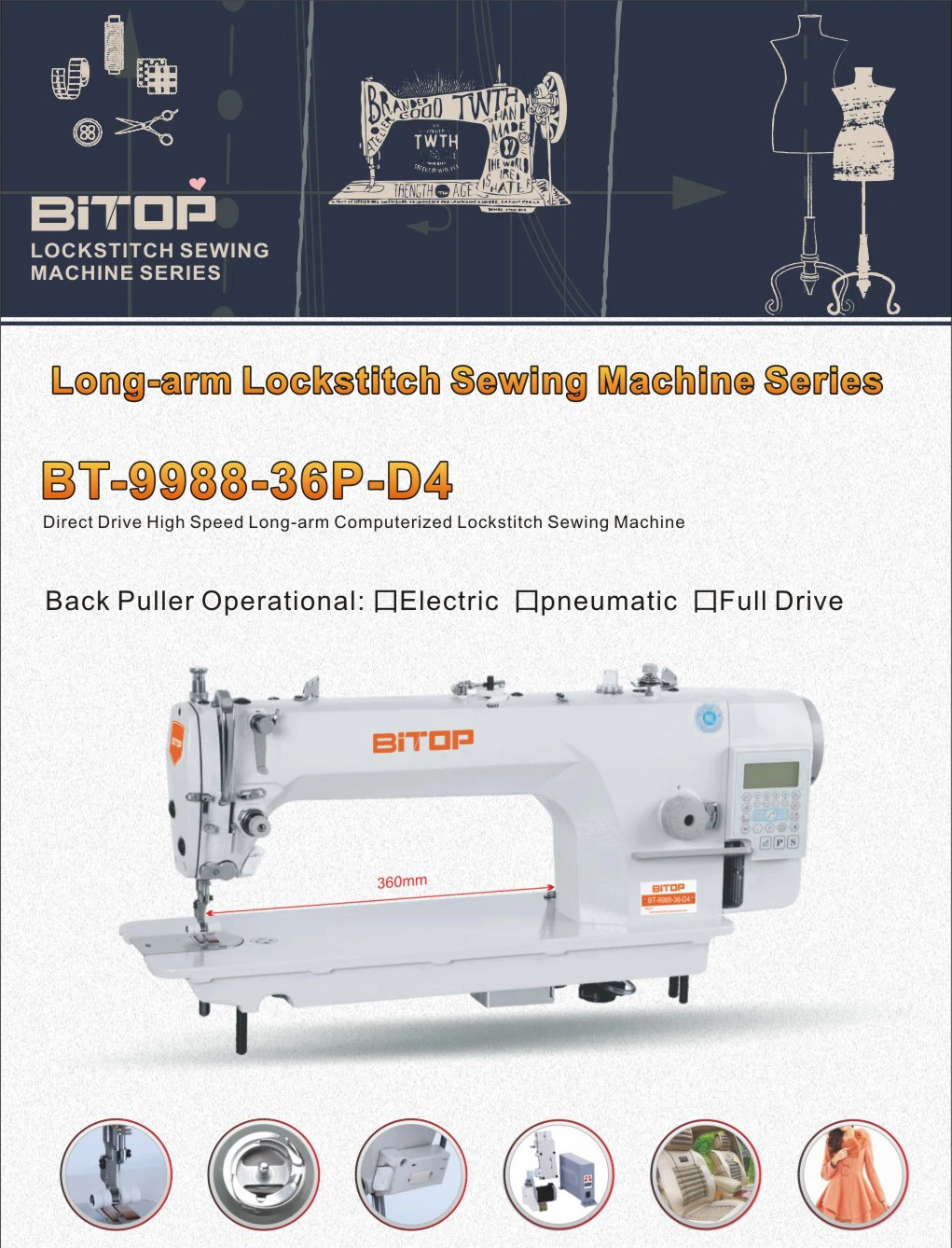 Bitop Long Arm Sewing Machines - Reliable and Efficient